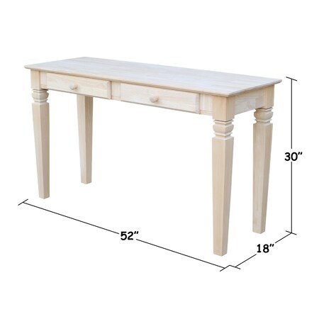 International concepts unfinished table store
